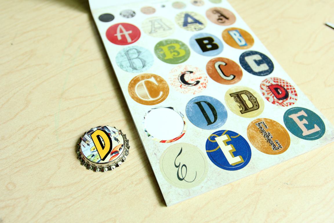 DIY Metal Frame with Bottle Cap Magnets – Less Than Perfect Life of Bliss