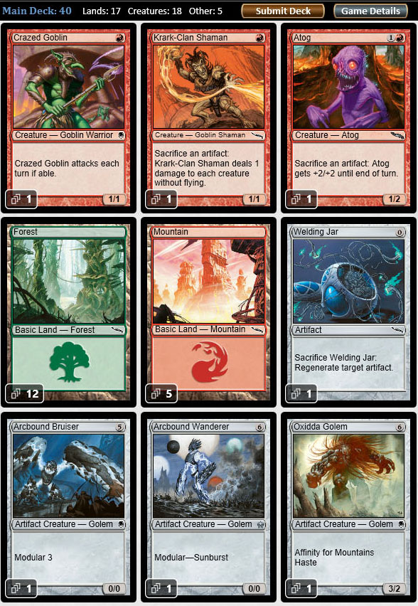 Magic the Gathering Adventures: Mirrodin-Darksteel-Fifth Dawn Draft No.2