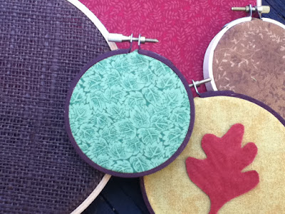 The Creative Vault: Fall Fabric Hoops