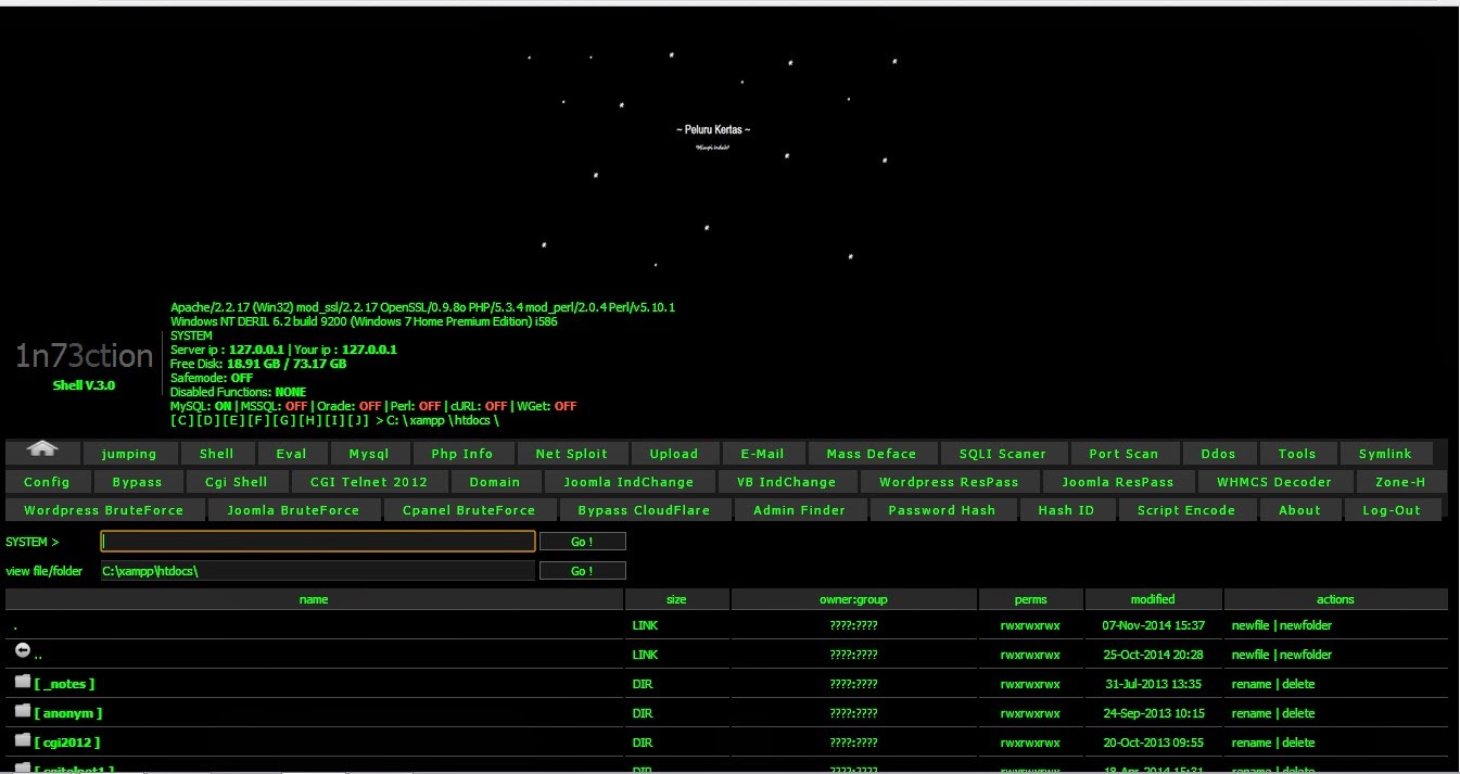 Download Template B374k V10 & 1n73ction Mod By P3luru - Loker Ilmu IT