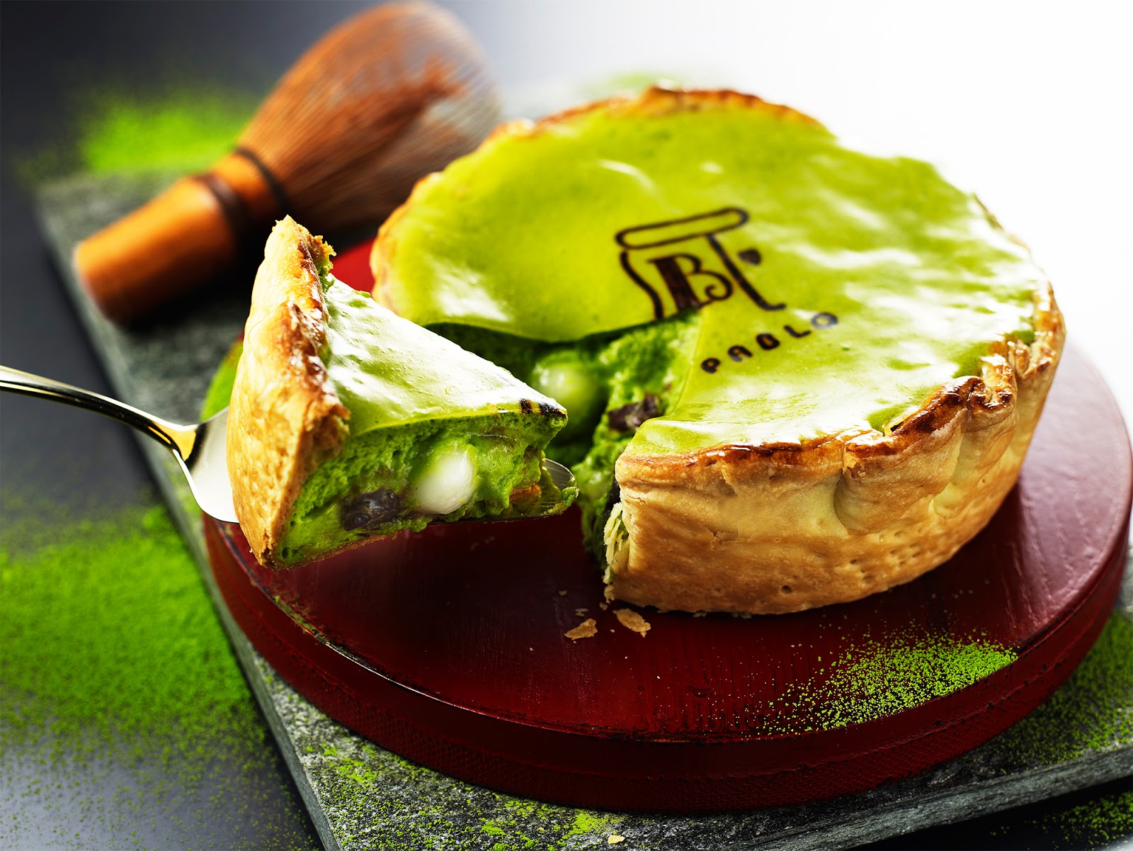 FRESHLY BAKED MATCHA CHEESE TART BY PABLO CHEESE TART MALAYSIA