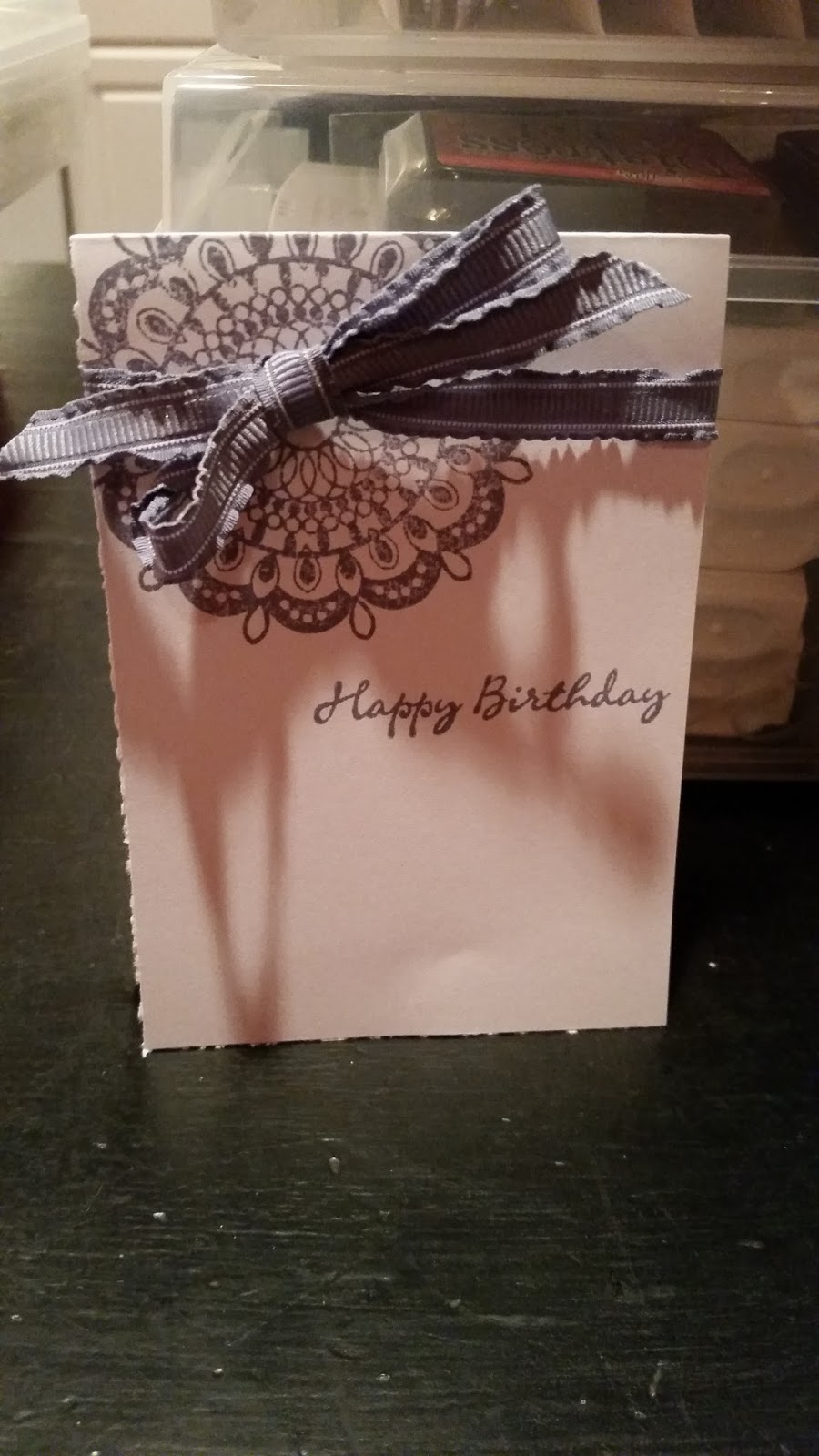 Purple Happy Birthday Card