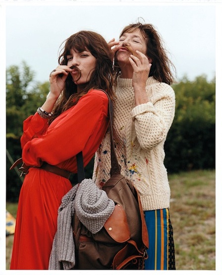 Lou Doillon & Jane Birkin for Glamour US December 2011 - fashionDrip