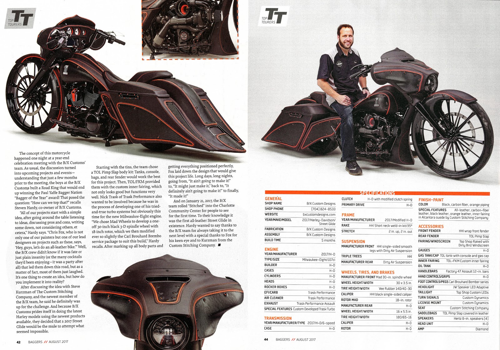 factory47: BX Customs Amazing Street Glide with Factory 47 12" Assault ...