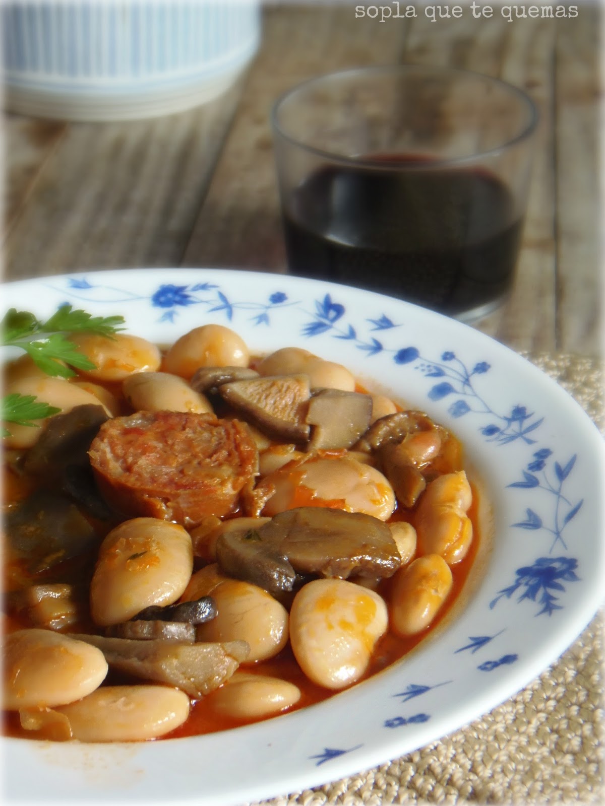 sopla que te quemas: Habones de Sanabria con setas