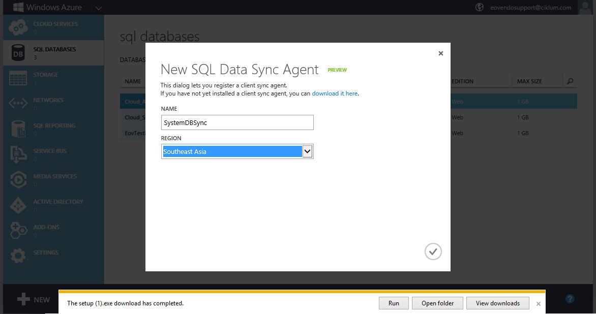 Sql Server Knowledge Sharing Blog Sql Azure Data Synchronization Process Step By Step