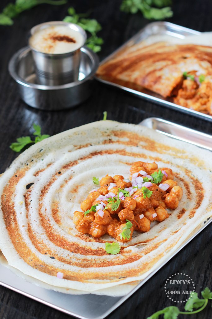 Chana Masala Dosa ~ Lincy's Cook Art