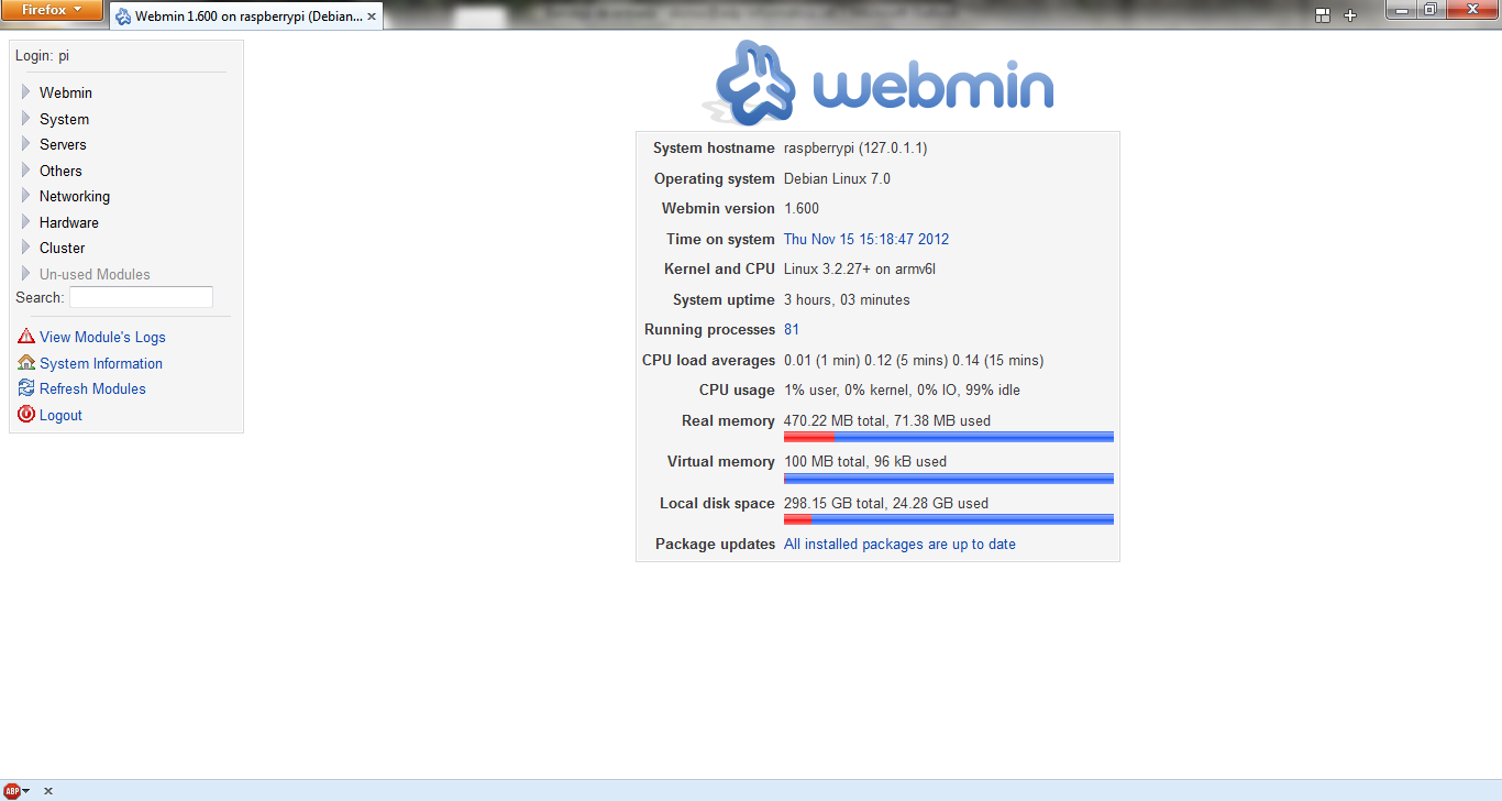 Be Linux my friend: Instalando Webmin (control remoto por web)