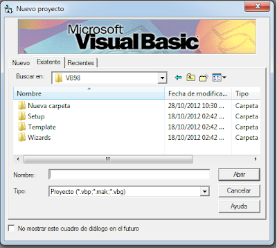 Entorno de Desarrollo en Visual Basic 6.0 (Parte 1)