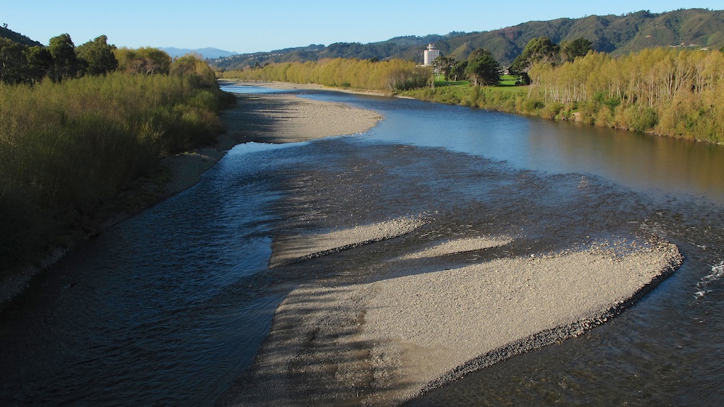 Dizzy's folding bike: Western side of the Hutt River