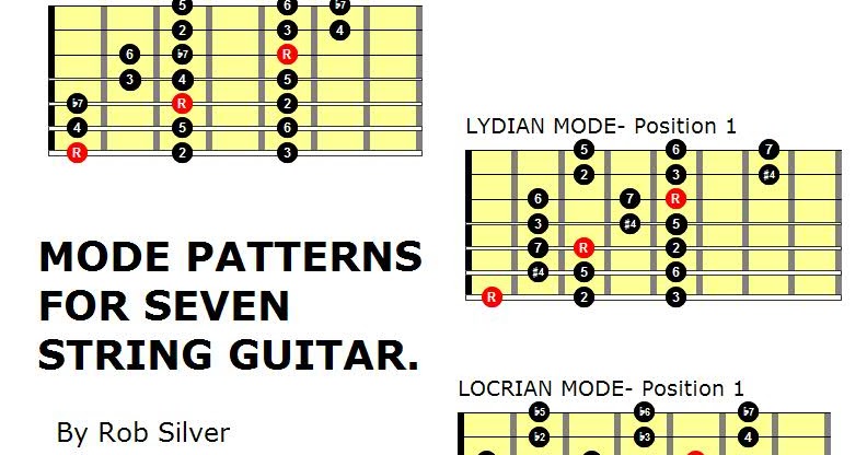 ROB SILVER: MODE PATTERNS FOR SEVEN STRING GUITAR- On Kindle