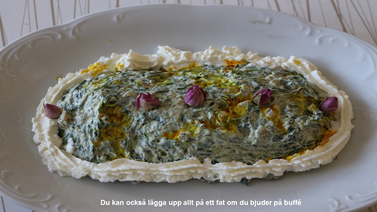 ABC i Persisk mat : Borani-e Esfenaj (Spenatdipp med yoghurt)