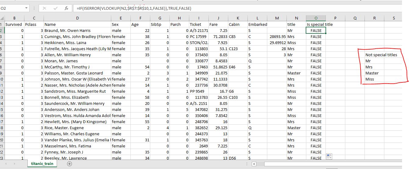 Step by step data analysis using spreadsheet application (e.g ...