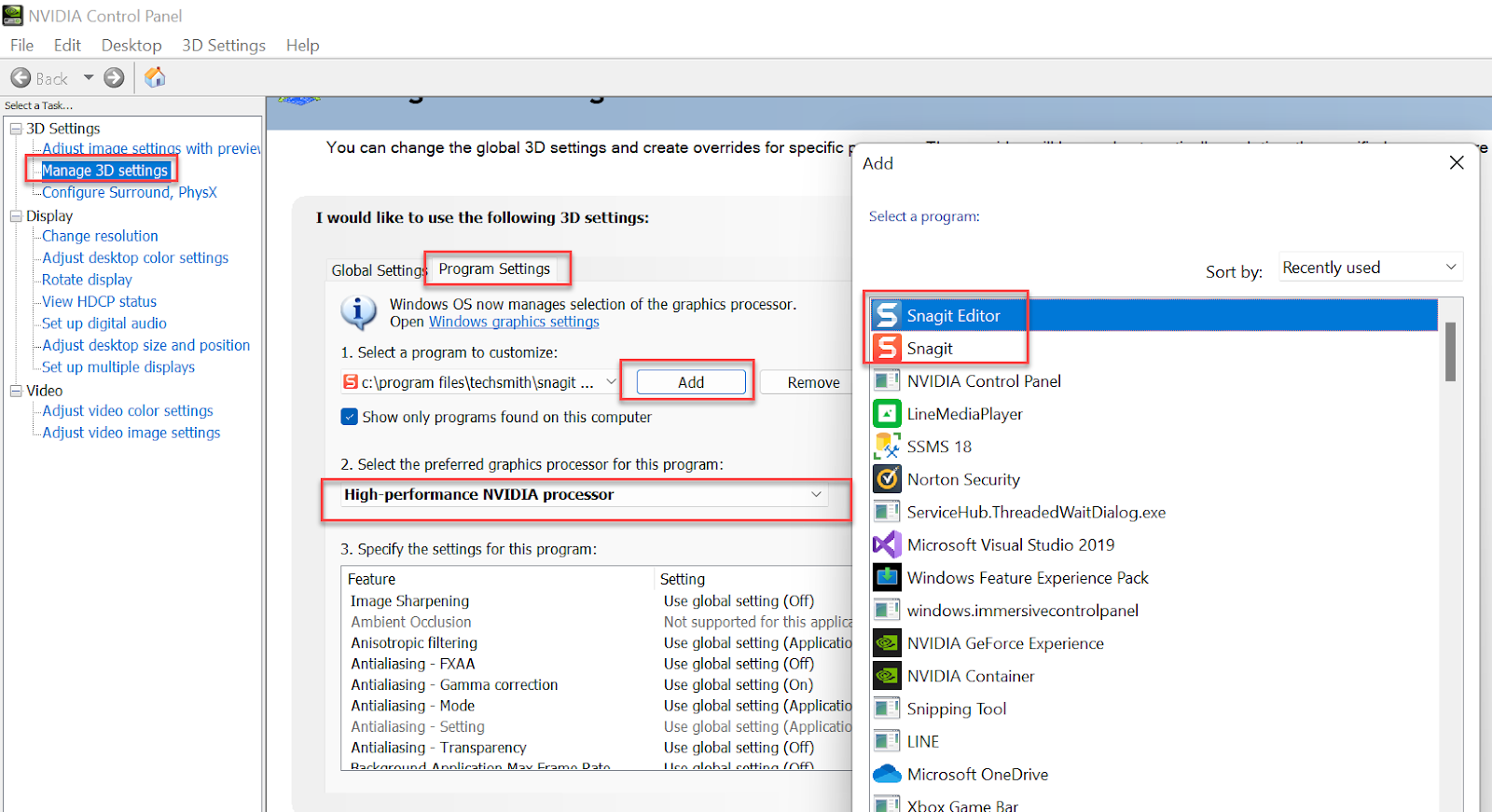 Windows 11 - Snagit 2019無法擷圖