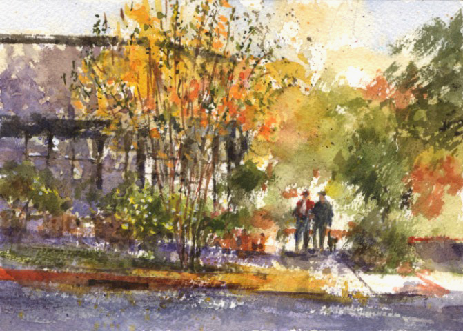 Sherry Schmidt Watercolors: Two 2018 Paintings