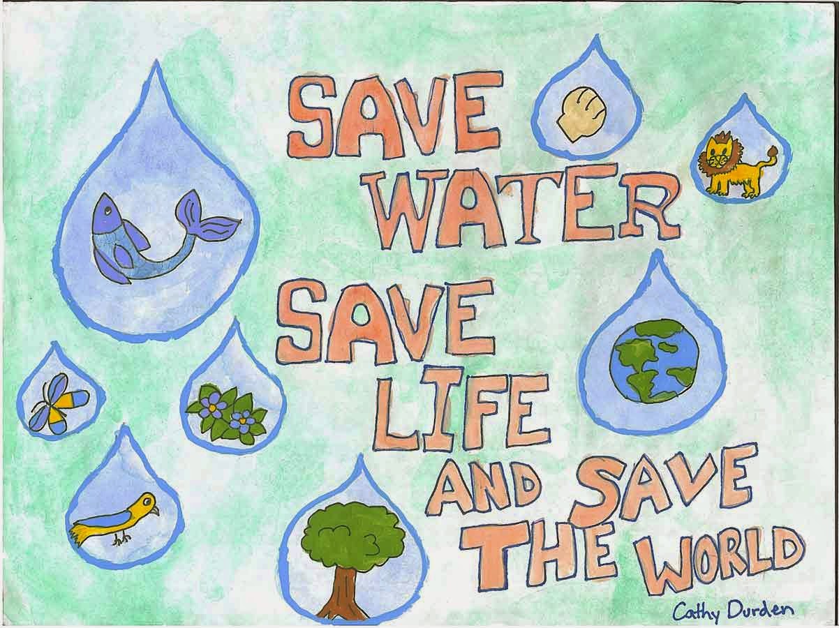 HD All Wallpapers: Poster On Save Water For Kids