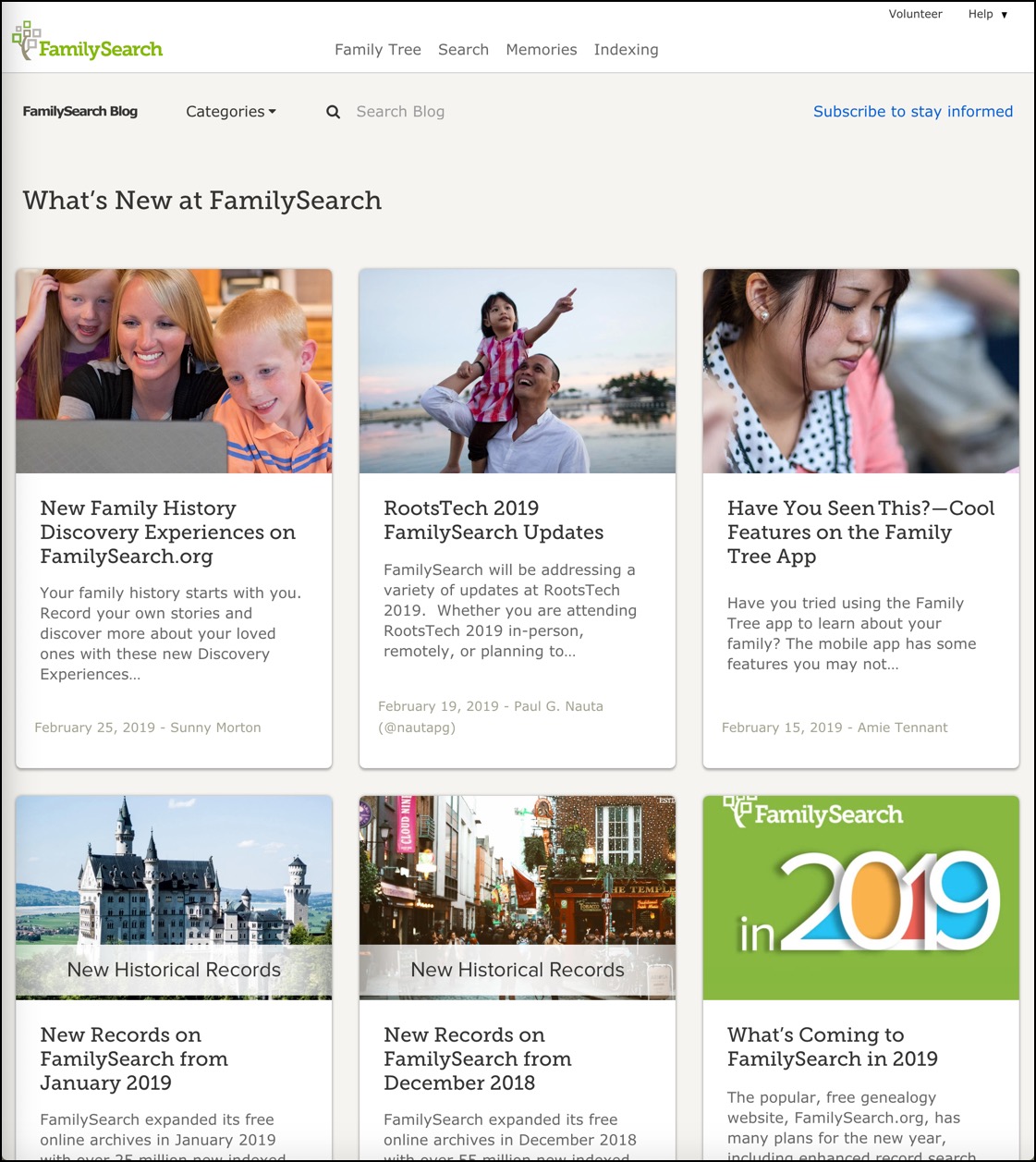 Rejoice, and be exceeding glad...: What Has Changed on the FamilySearch ...