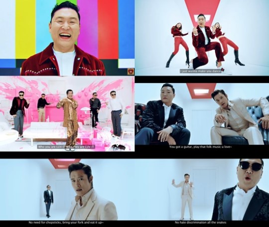 Psy makes comeback with double title tracks
