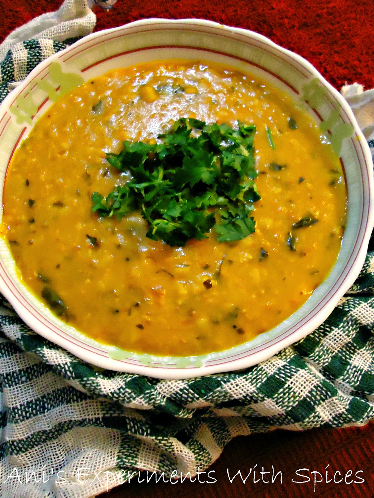 Ani's Experiments With Spices: Restaurant Style Yellow Dal Fry