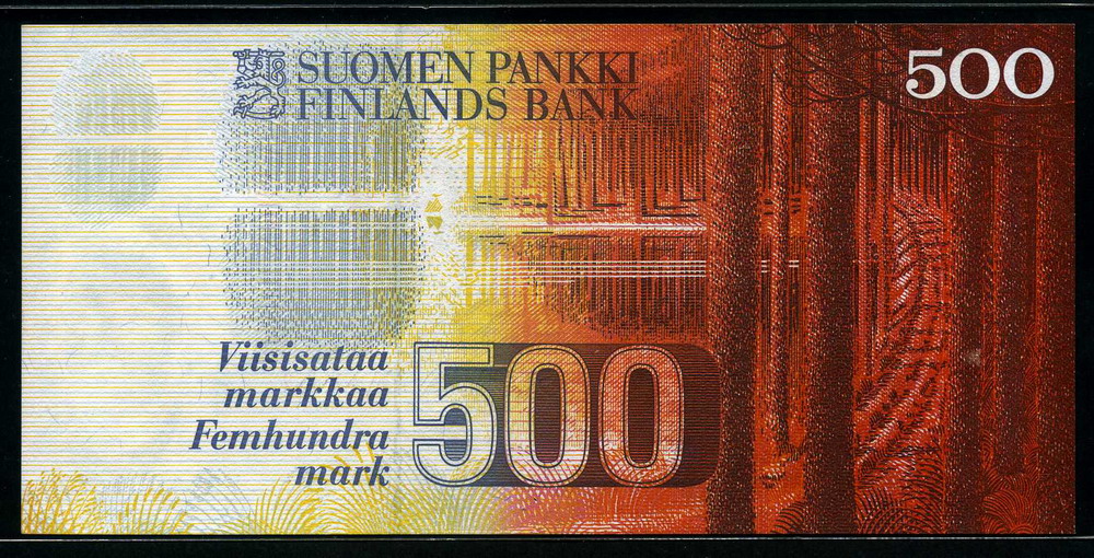 Finland 500 Finnish Markkaa banknote 1986 Elias Lönnrot|World Banknotes ...