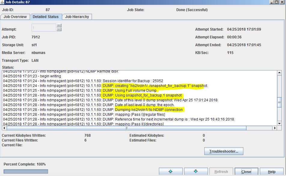 Remote Infrastructure Management: NetBackup NDMP Backup Configuration
