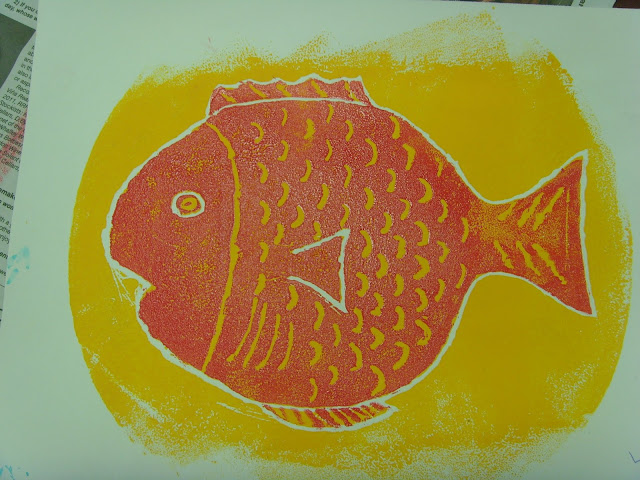 Corbet Art: Exploring poly block printing