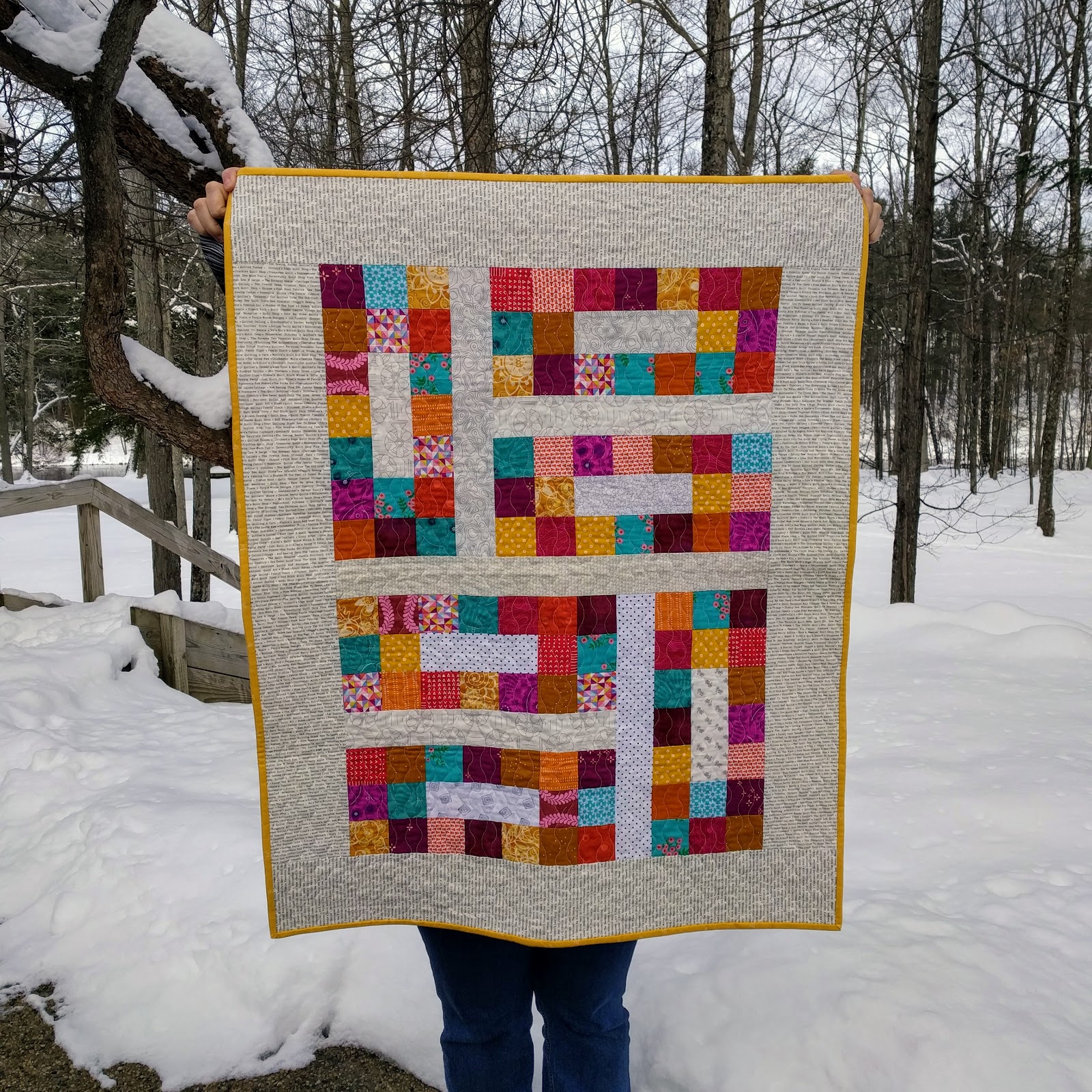 Mini Charm Chocolate Quilt and For the Love of Sewing : A Finished Quilt