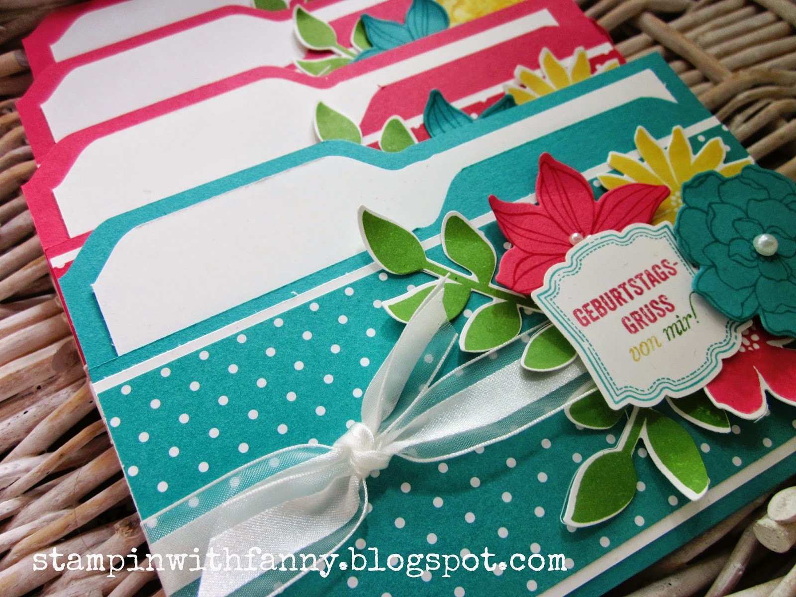 stampin with fanny: Projekt #2: File-Folder-Card mit Secret Garden