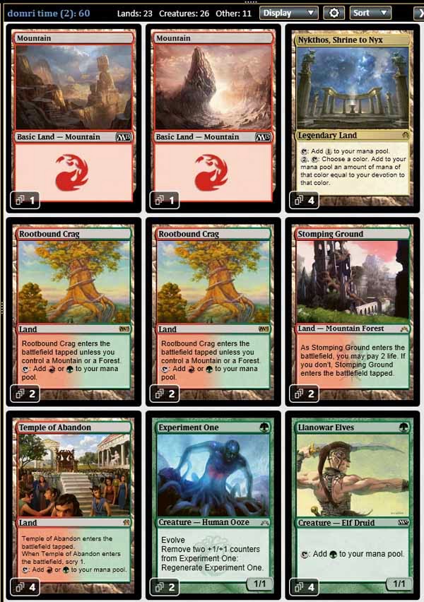 Magic the Gathering Adventures: [Modern] Domri Rade and Garruk Caller ...