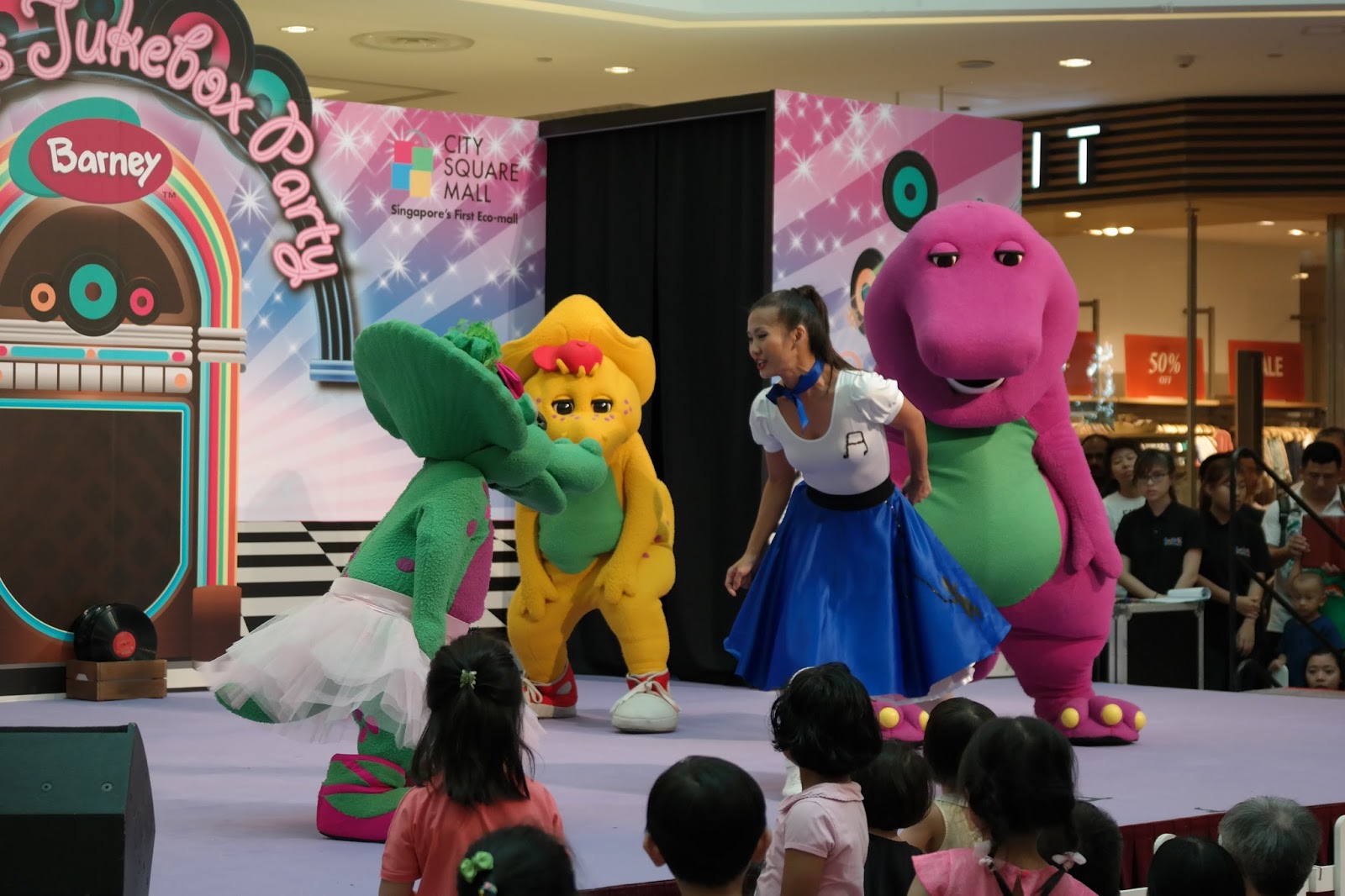 Ashlyn Thia: Barney's Jukebox Party 'Live' on Stage @ City Square Mall