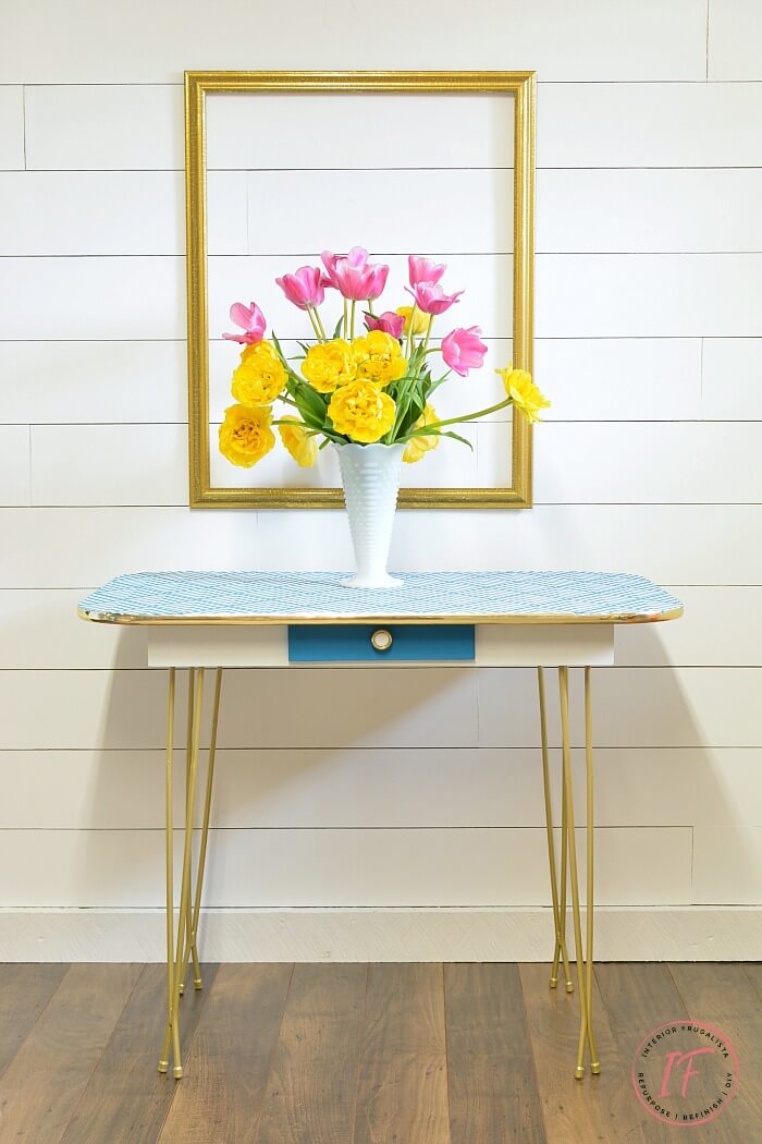 How To Paint Arborite Retro Dining Tables - Interior Frugalista