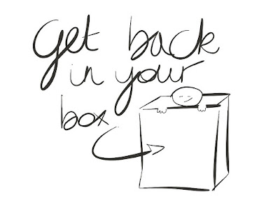 "Get back in your box" and other thoughts on blogging.