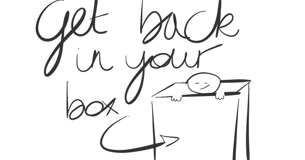 "Get back in your box" and other thoughts on blogging.