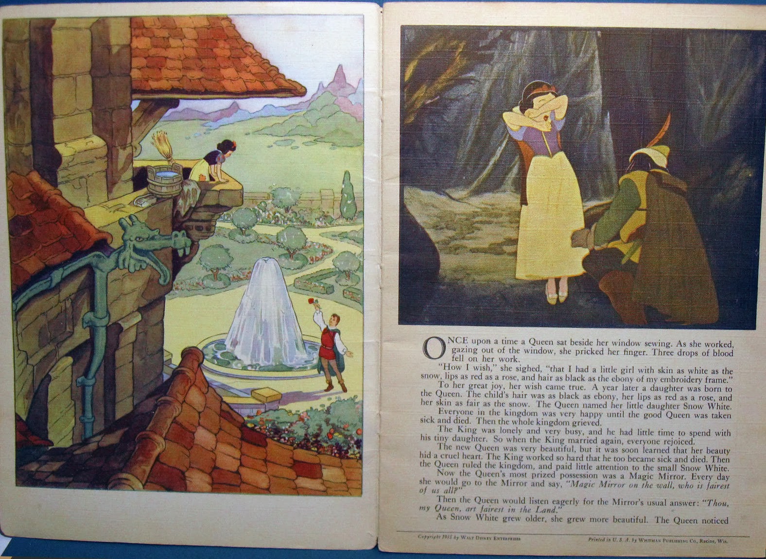 Filmic Light - Snow White Archive: 1938 Snow White Book, Whitman No. 927