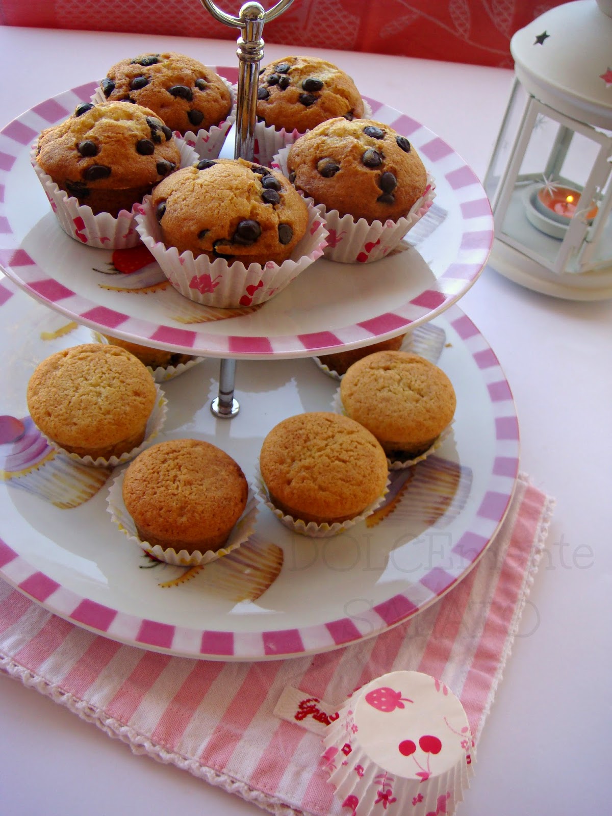 DOLCEmente SALATO: Tortini simil muffin con gocce di cioccolato e con ...