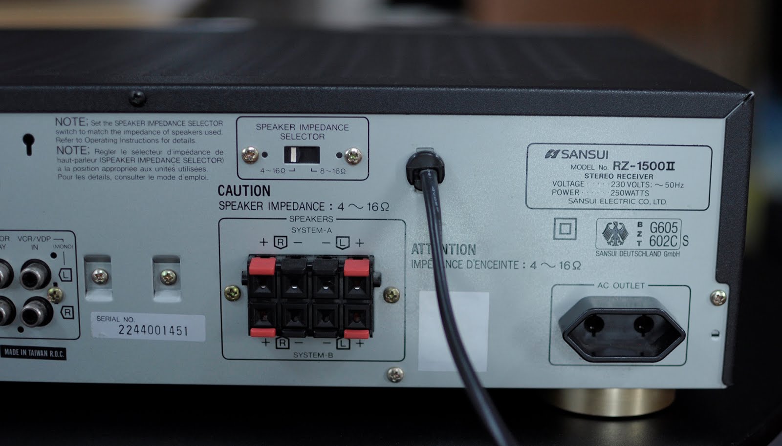 Sansui RZ-1500 II - Stereo Receiver | AudioBaza