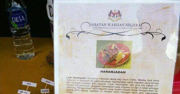 Haram Jadah Menu Istimewa Kaum Chetti di Melaka