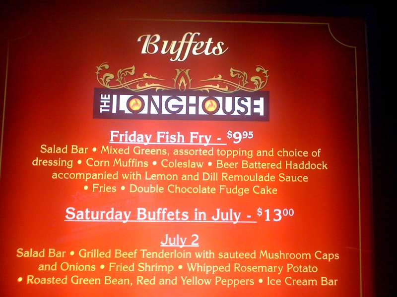 Wisconsin Fish Fry Reviews: The Longhouse at North Star Mohican Casino ...