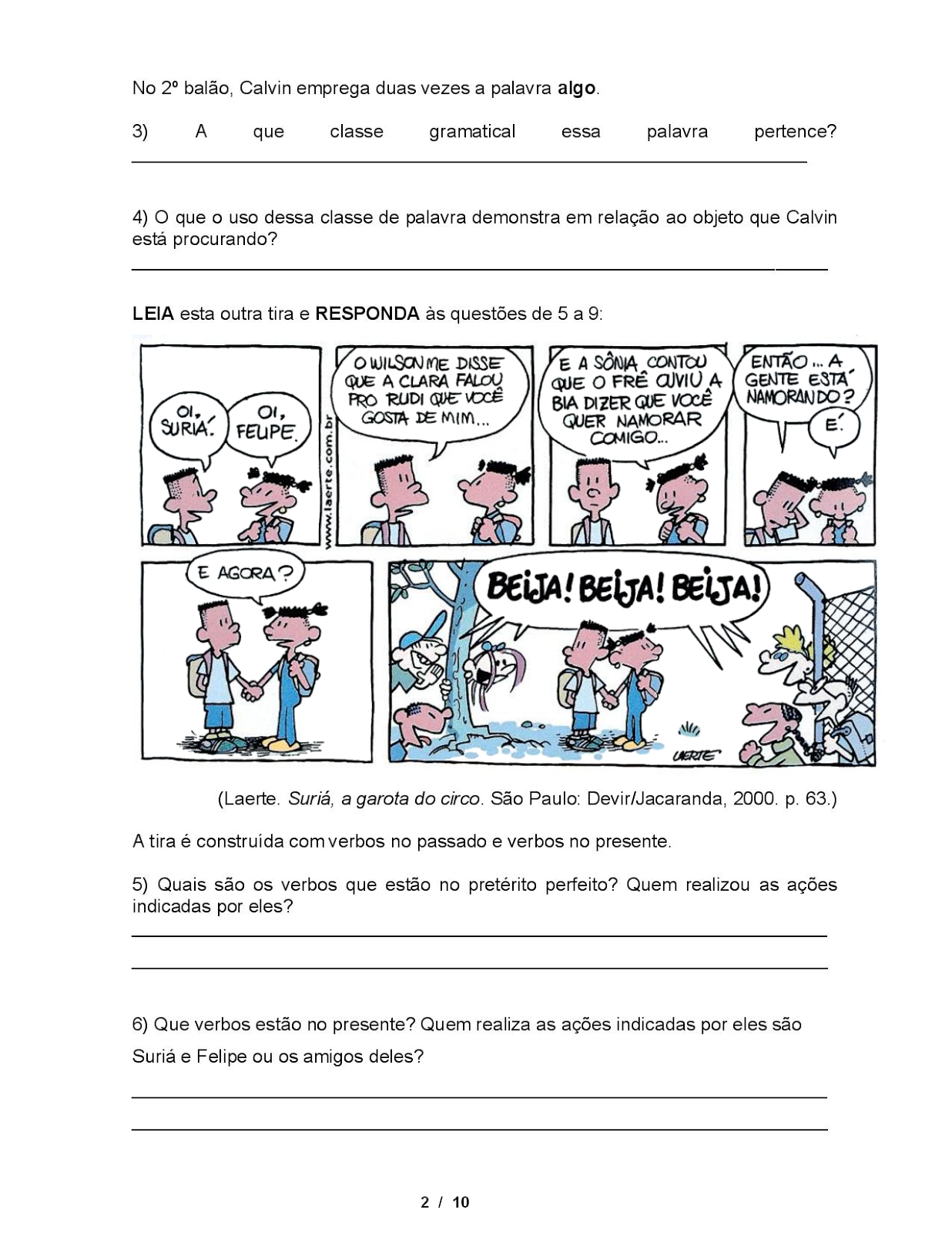 Atividade Ludica De Portugues 7o Ano - FDPLEARN