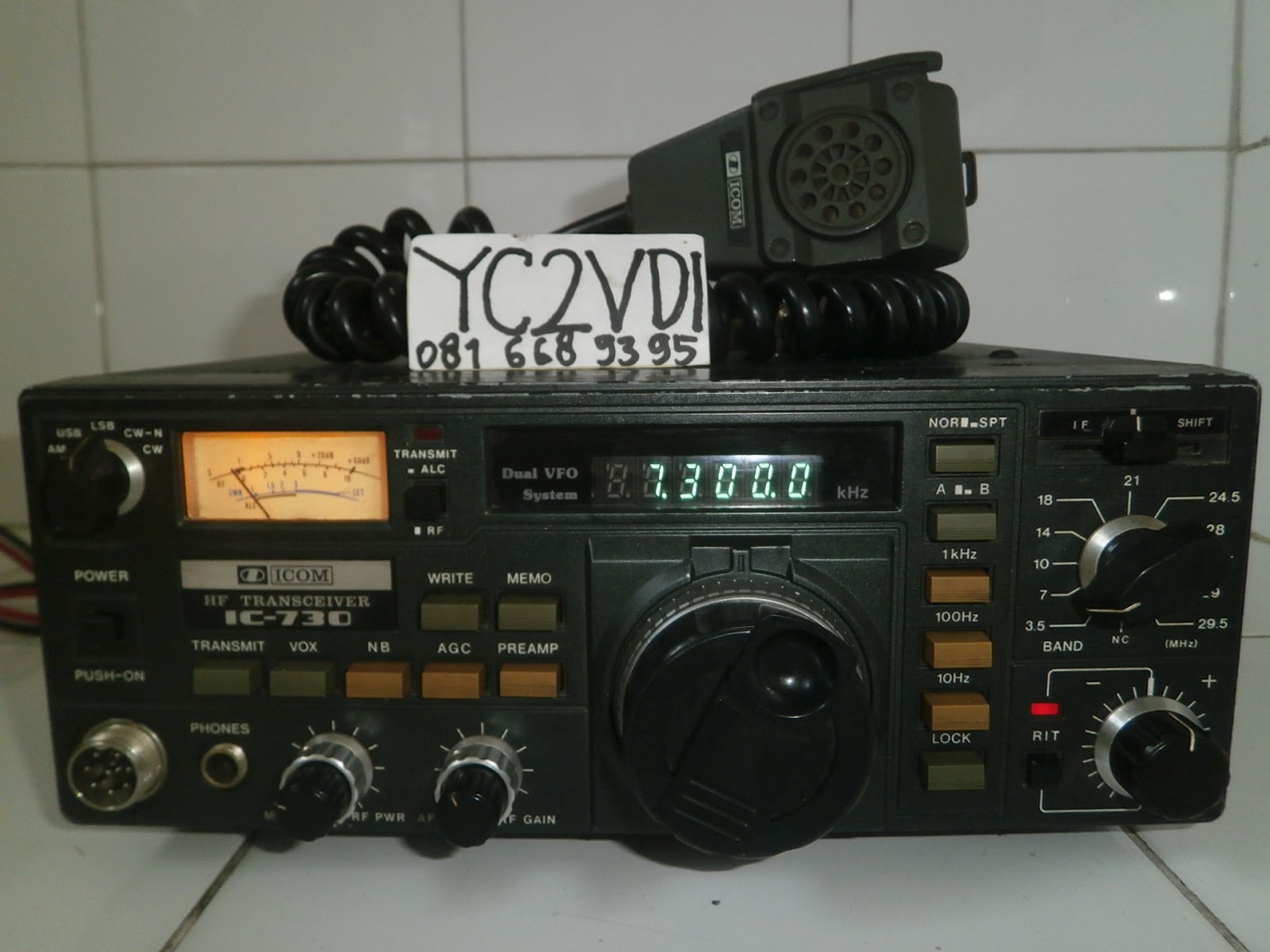 Sinar Agung ( Y C 2 V D I ): HF ICOM IC 730 - ISTIMEWA ( TERJUAL LAMPUNG )