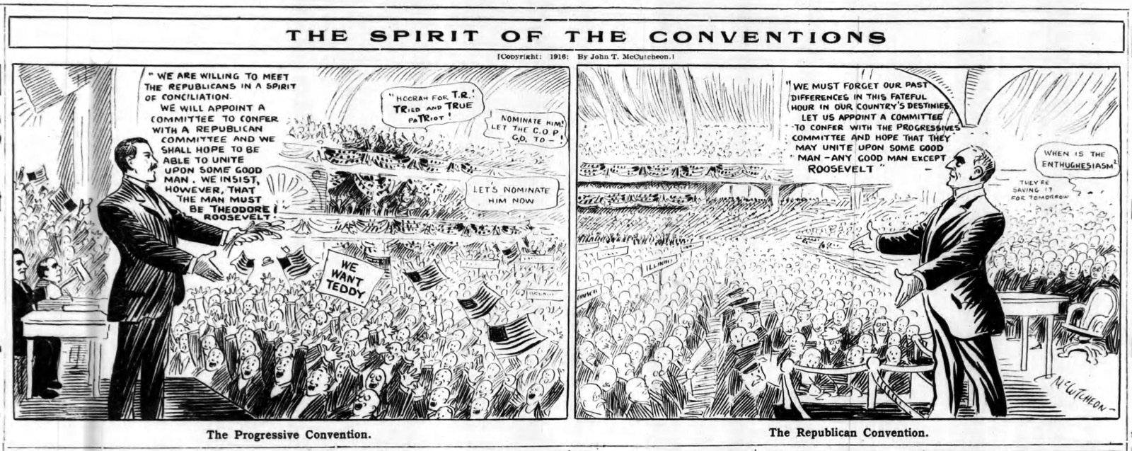 Berge's Cartoon Blog: 100 Years Ago: The Republican Convention