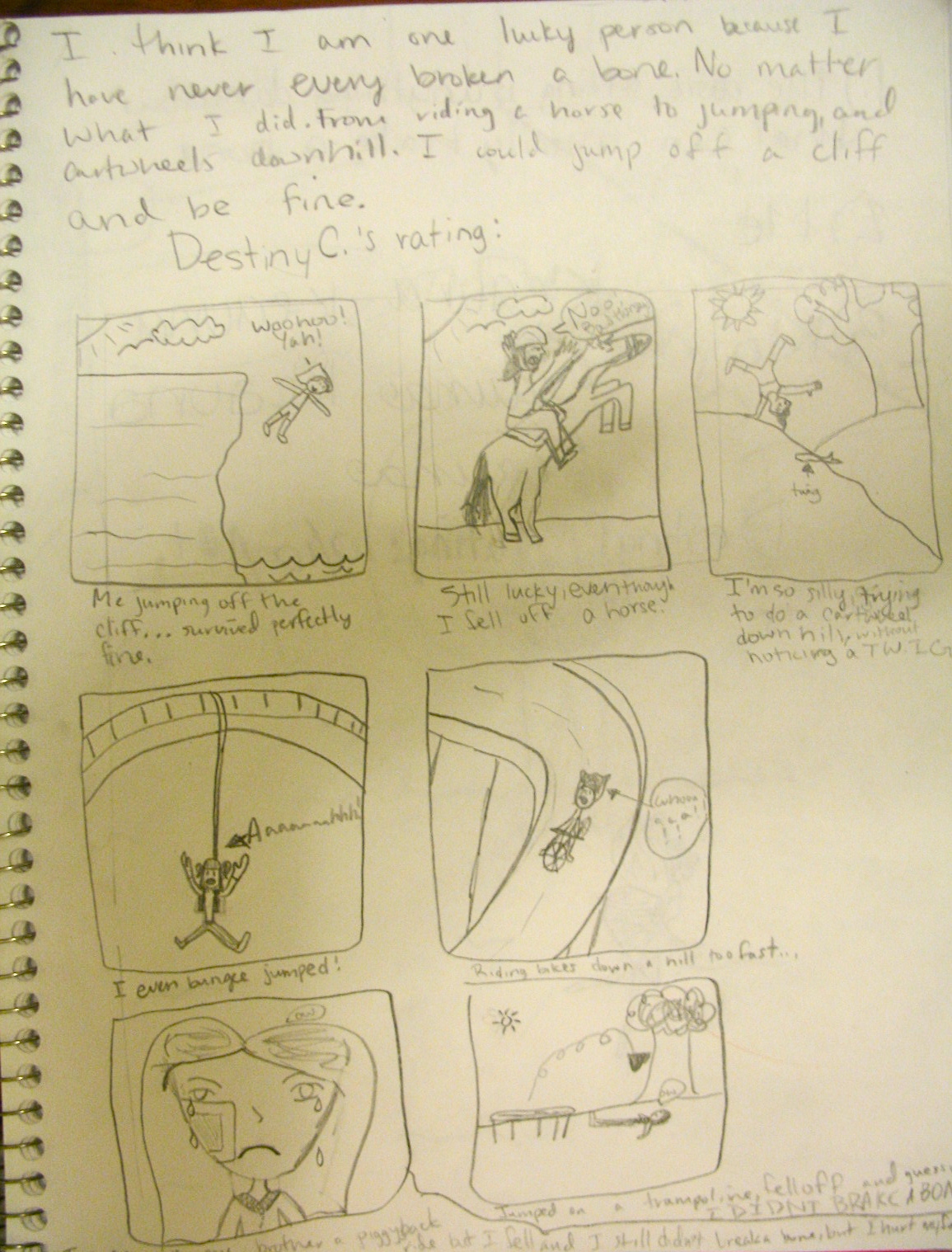 Coonley Art Studio: Autobiographical Comic Strips