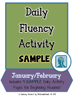 Classroom Freebies Too: "Daily Fluency" for Beginning Readers ...