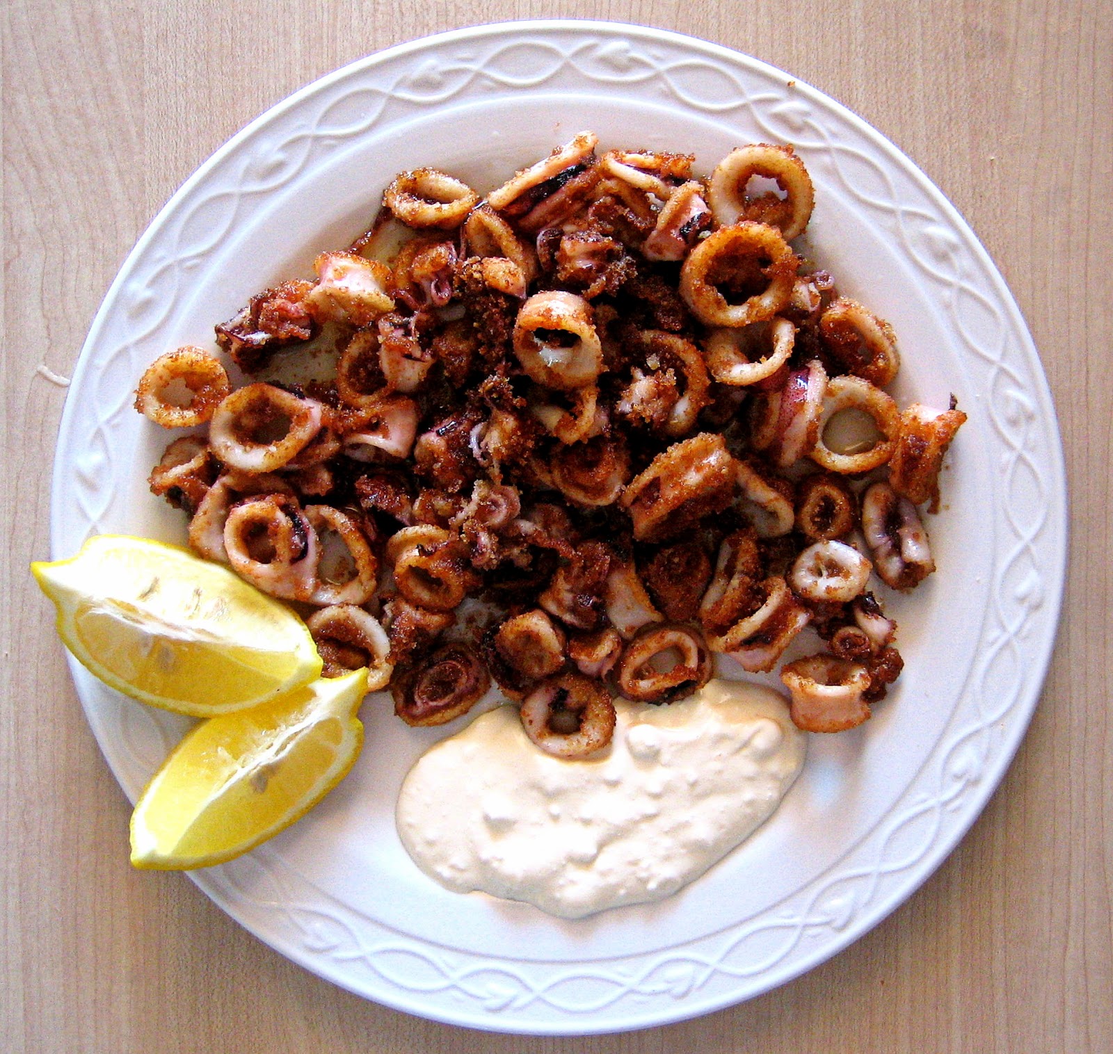 La comida: Smażone kalmary