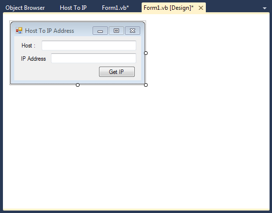 How To Get IP Address From Host Name In VB.NET | Ultimate Programming ...