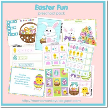 Our Little Monkeys: Preview: Easter Preschool Packs