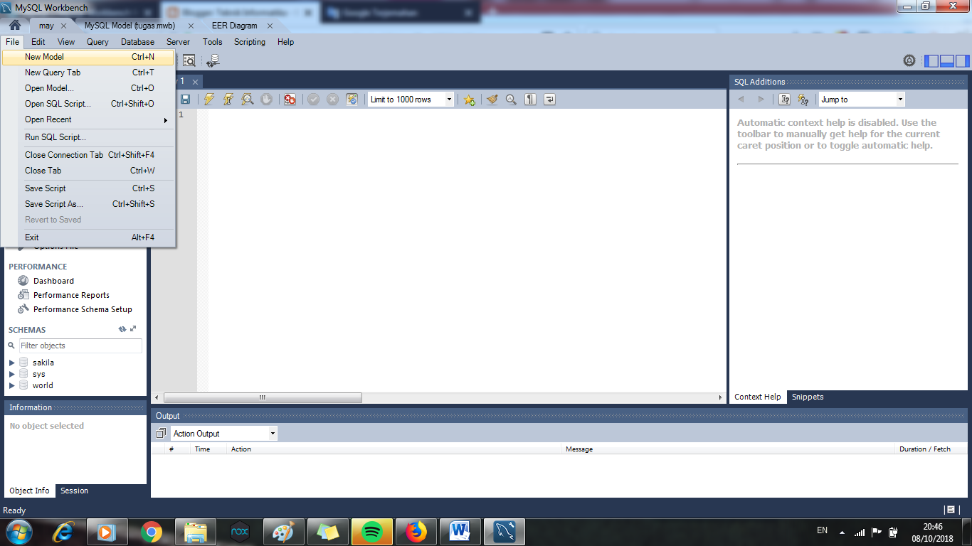 Cara Membuat Database pada MySQLbeach - Teknik Informatika