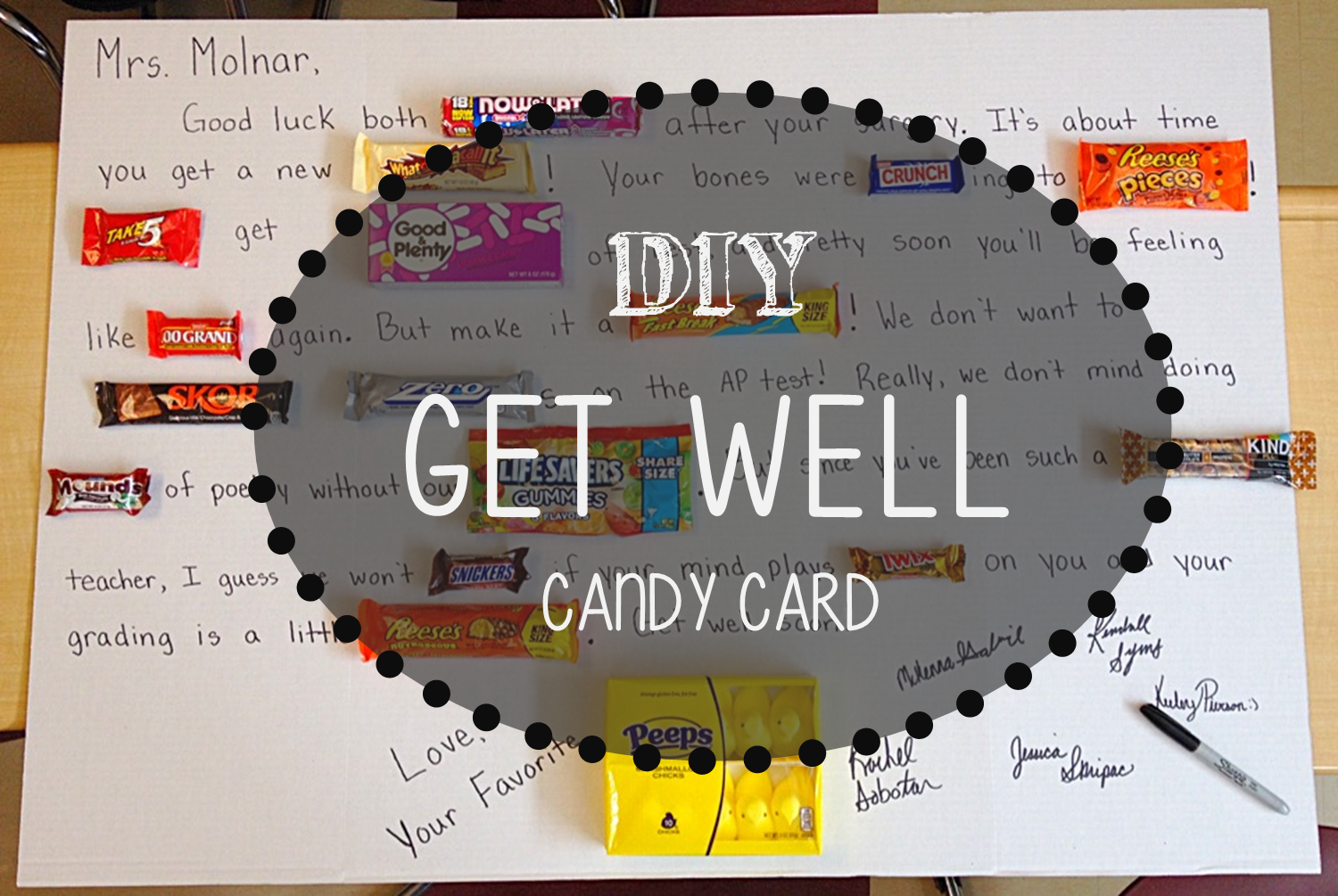 Simple & Sweet: Get Well (Surgery) Candy Card
