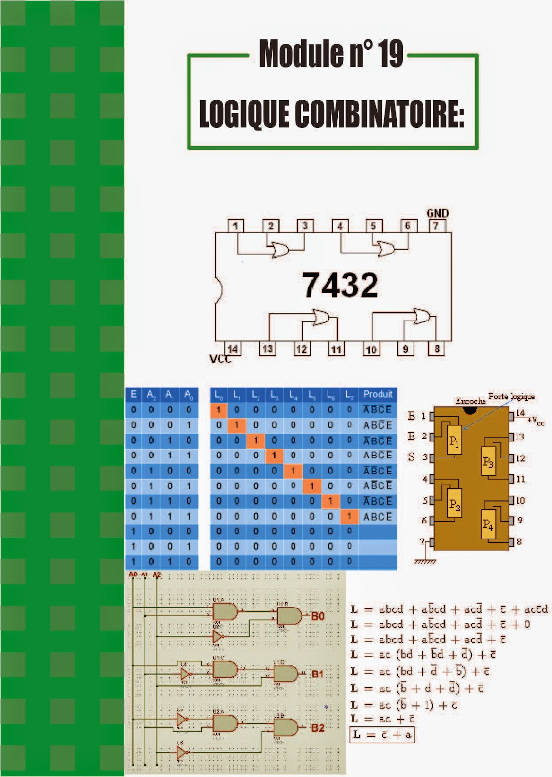 Module19:LOGIQUE COMBINATOIRE (esa). | electromecanique
