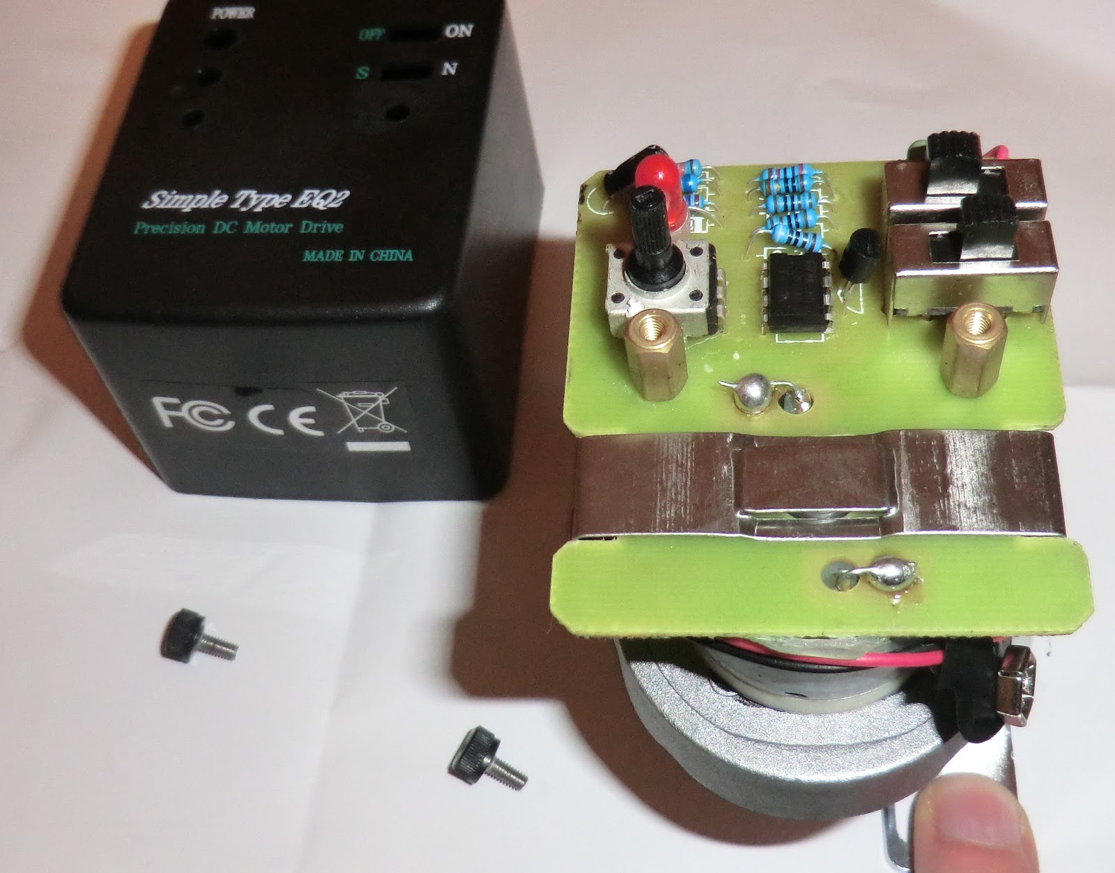 Astro-Beano: Simple motor for SkyWatcher EQ2 mount